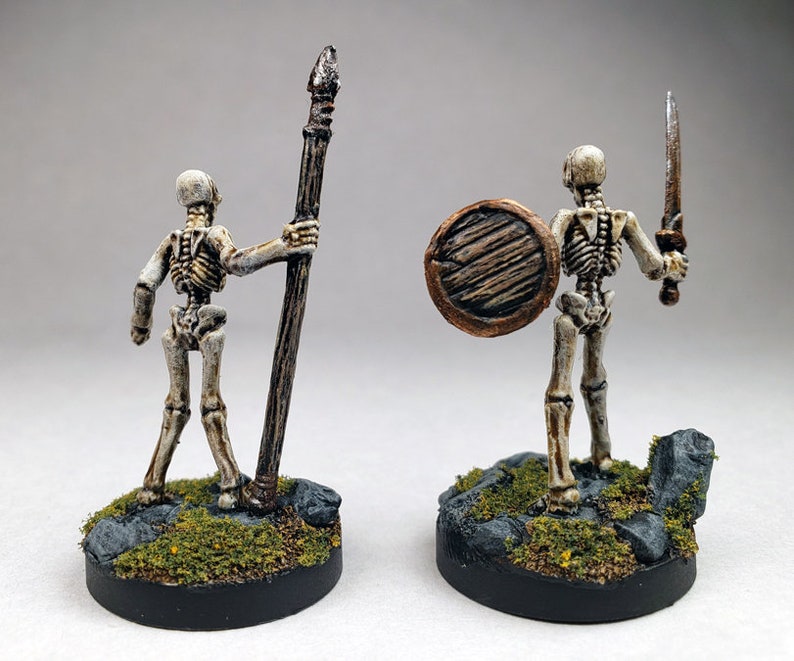 CUSTOM painted skeleton crypt guardians troop / Reaper bones | Etsy