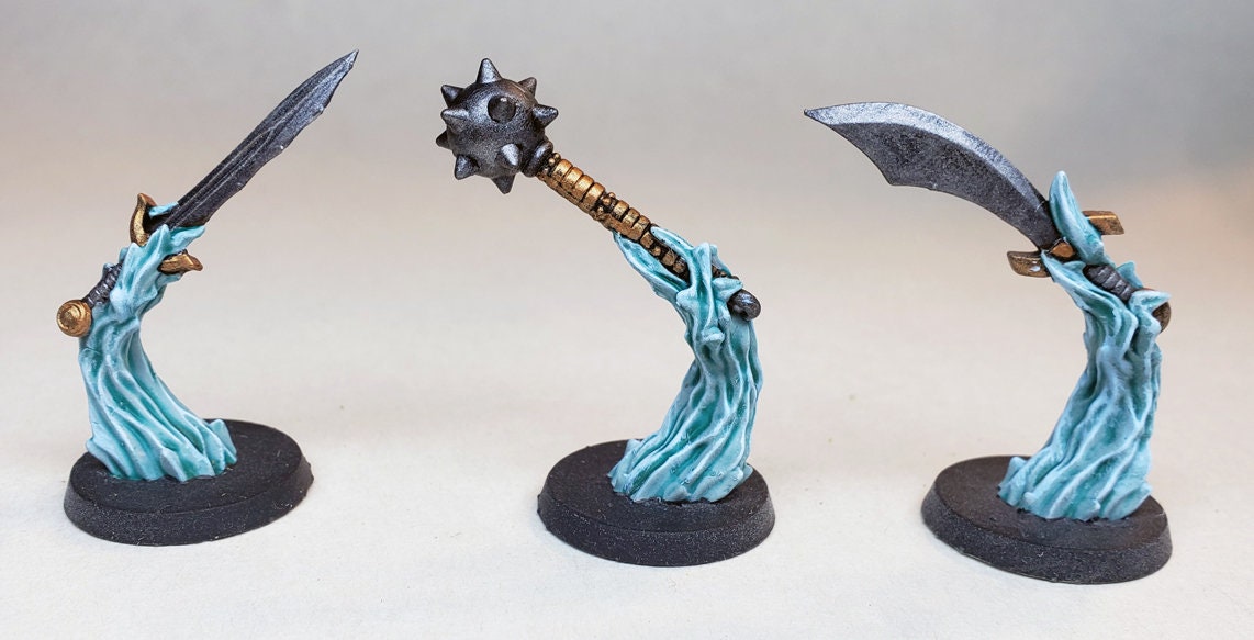 Painted 32mm Spiritual Weapon Spell Effect Tabletop Miniatures ...