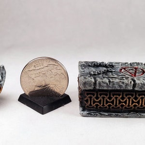 Sacrificial Altar and 2 Ornate Stone Blood Bowls / Painted Terrain ...