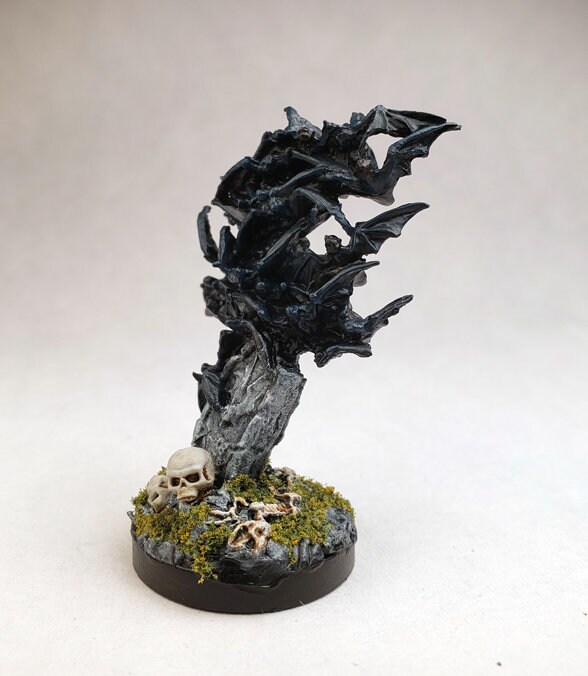 Bat Swarm / Painted Reaper Bones Miniature / Dungeons and - Etsy