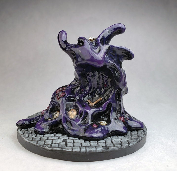 CUSTOM Black pudding ochre jelly green slime Painted Reaper | Etsy