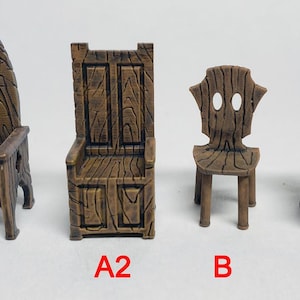 Dungeon Furniture Tables Chairs Beds Throne / Painted Tabletop Tiny ...