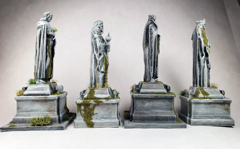 CUSTOM Painted Large Monuments of Dead Kings / 3d Printed Statues D&D ...