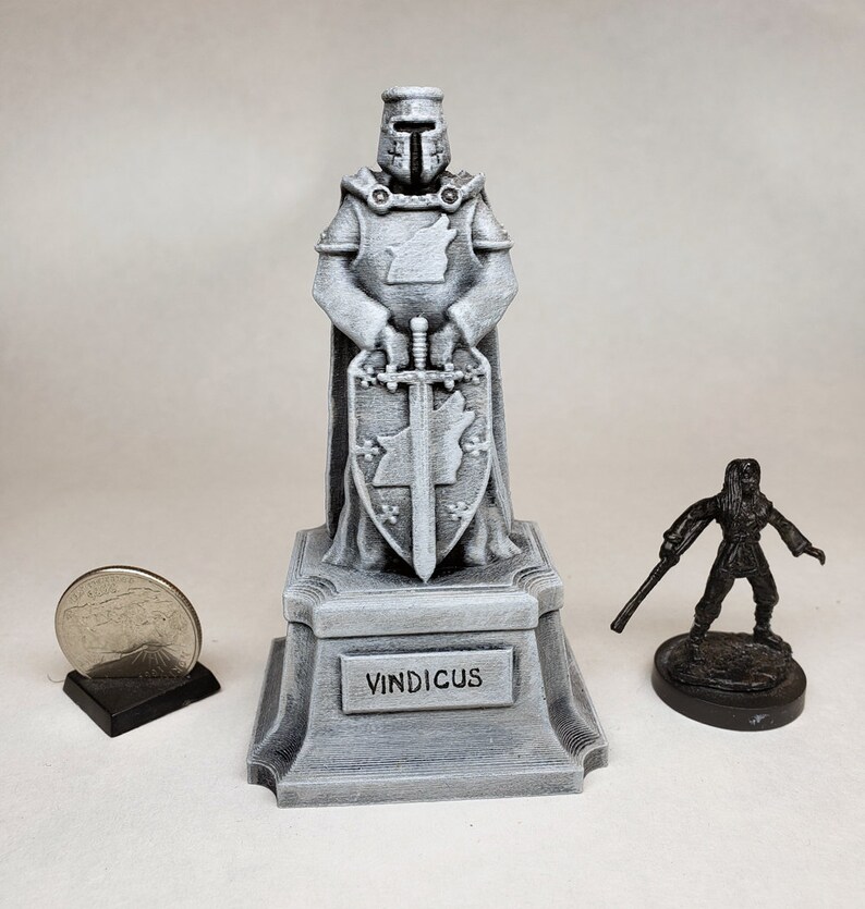 CUSTOM Painted Large Statue of a Knight Paladin / 3d Printed - Etsy