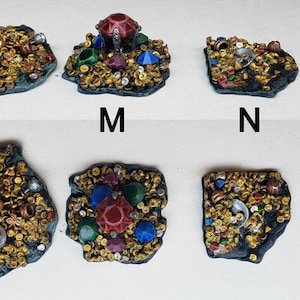 Painted Treasure Hoard Chest Loot Tabletop Board Game Terrain / Reaper ...