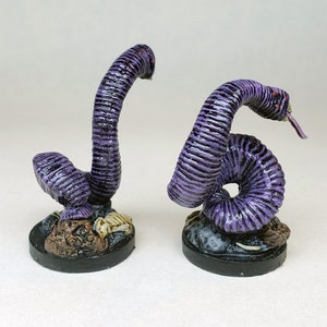 Giant Leeches From Swamp / Painted Miniature Reaper Bones / Dnd ...