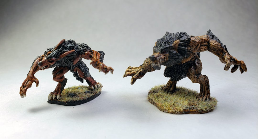 Werewolf - Lycanthrope Painted Reaper Bones Miniature / Dungeons and ...