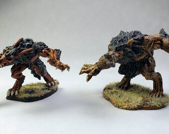 Painted Werewolf - Etsy