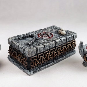 Sacrificial Altar and 2 Ornate Stone Blood Bowls / Painted Terrain ...