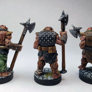 Custom Painted Large Bugbears With Halberds and Hand Weapons ...