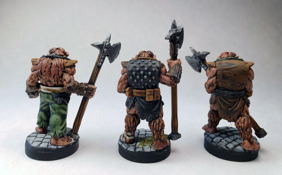 Custom Painted Large Bugbears With Halberds and Hand Weapons - Etsy