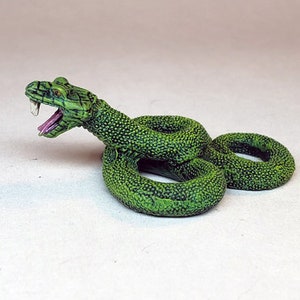Painted Giant Constrictor Snake Miniature Reaper Metal / Pathfinder ...