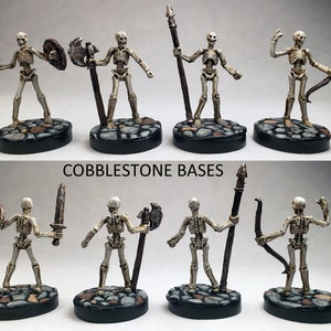 CUSTOM Painted Skeleton Crypt Guardians Troop / Reaper Bones Miniatures ...