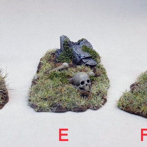 Fresh Graves and Coffins Gravestone Skull Bones Tomb / Painted Terrain ...