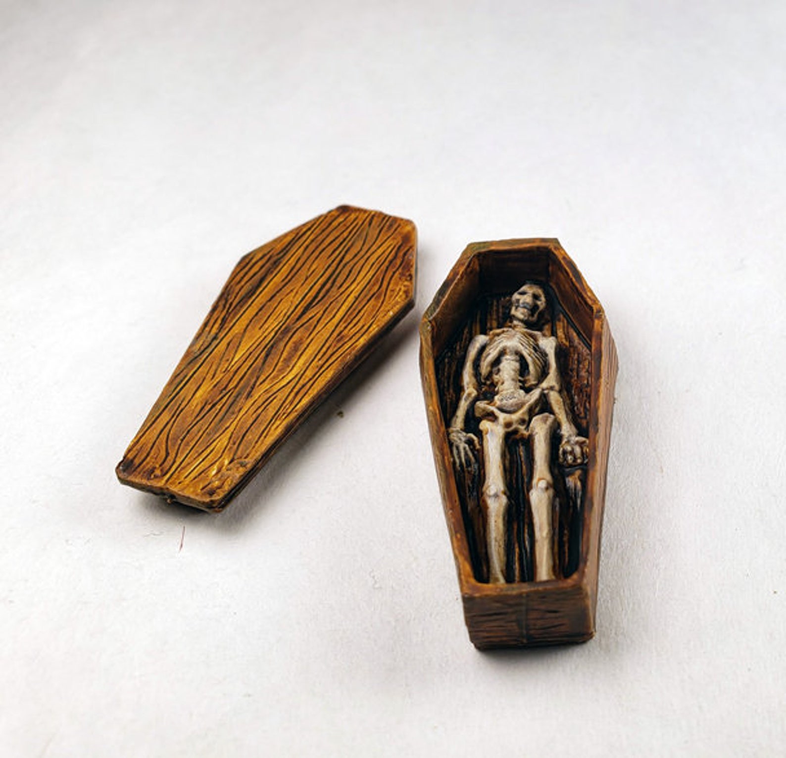 Coffin With Corpse Skeletal Remains / Painted Terrain | Etsy