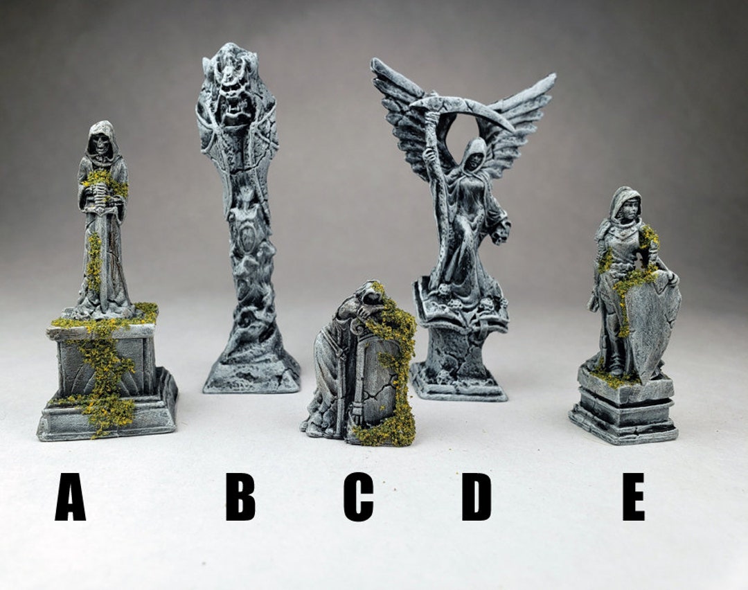 Graveyard Statue Gravesite Gravestone Terrain Tombstones Angel Tomb ...