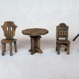 Dungeon Furniture Tables Chairs Beds Throne / Painted Tabletop Tiny ...