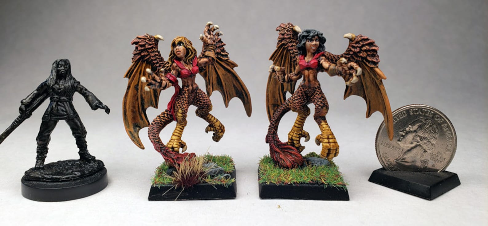 Harpy Painted Metal Reaper Miniature / Citadel Dnd Pathfinder - Etsy