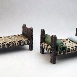 Painted Bed Table Stool Chest Furniture (prison, Barracks, Dungeon ...