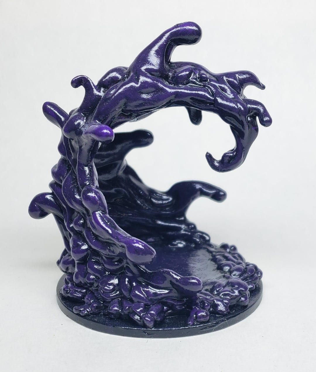 Huge Black Slime, Painted TTRPG Miniature, 3 Inch Base / Dnd Pathfinder ...