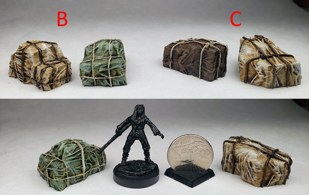 CUSTOM Painted Crates Barrels Sacks Cargo Supplies Dungeon D&D ...