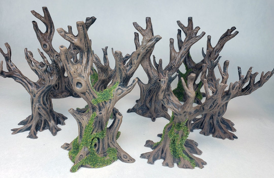 Painted Swamp or Graveyard Dead Spooky Tree / 3d Printed / Dnd ...