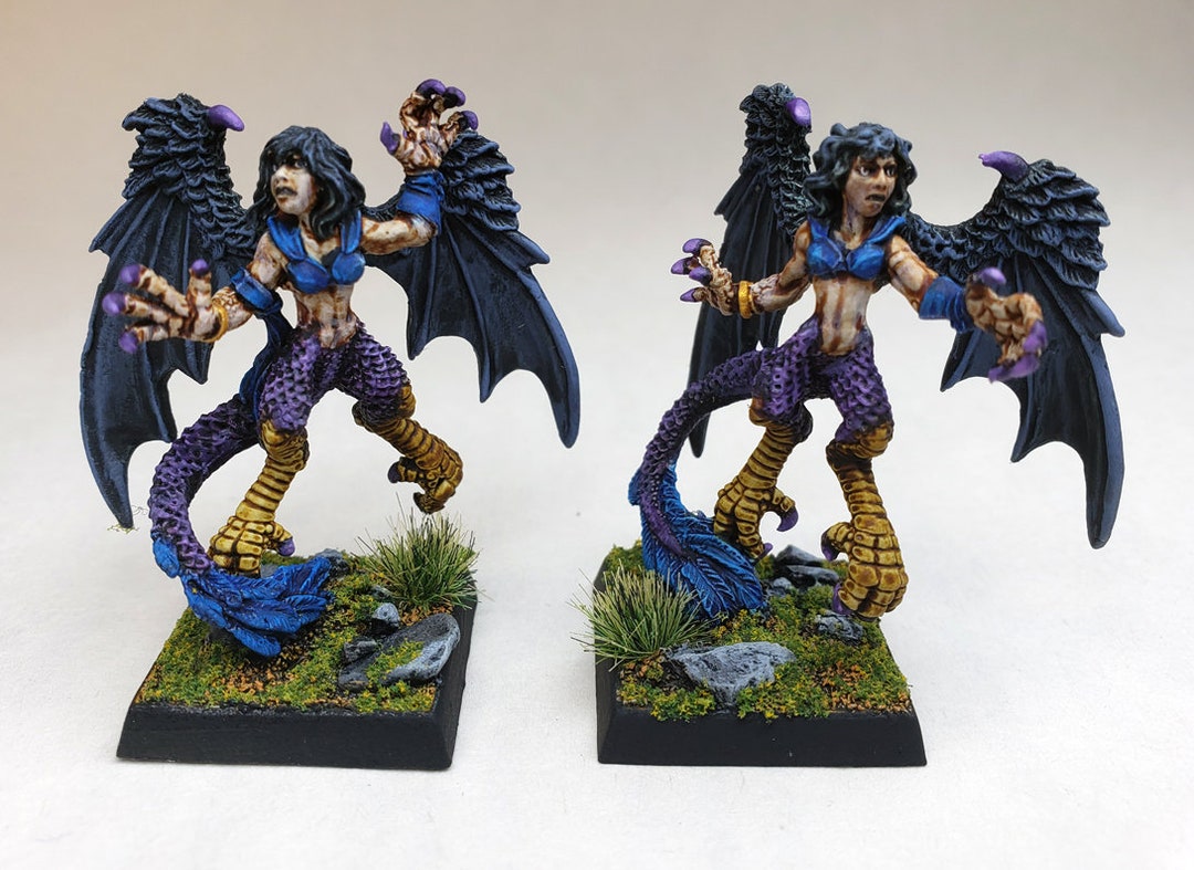 Harpy Painted Metal Reaper Miniature / Citadel Dnd Pathfinder ...