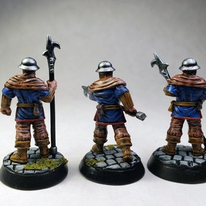 Custom D&D City Guards With Halberds - Pick Their Uniform Colors ...