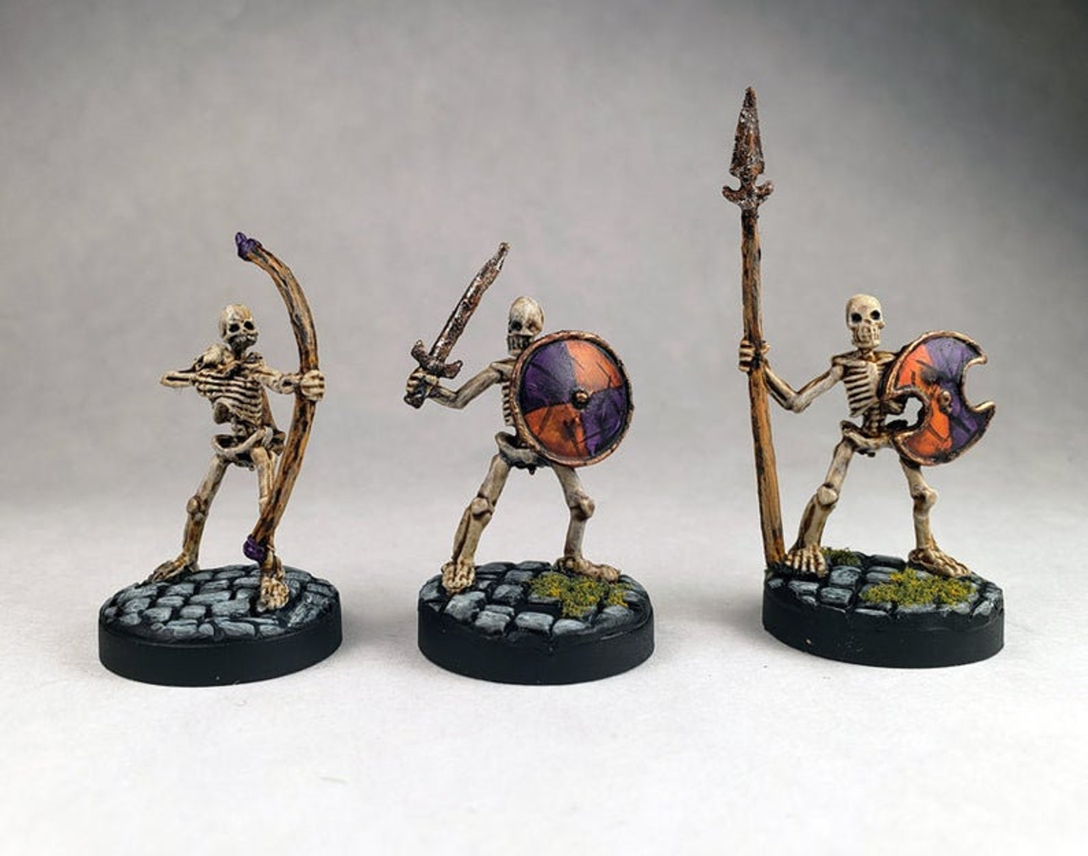 CUSTOM Painted Skeleton Crypt Guardians Troop / Reaper Bones | Etsy