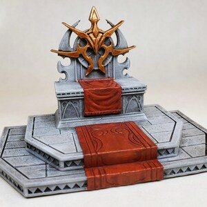 Painted Cultist Statue, Altar and Crystall Ball Terrain / Painted Resin ...