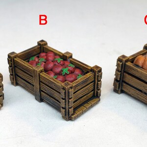 Painted Farm Planted Crop Vegetables Peasant Scarecrow Crates Resin ...