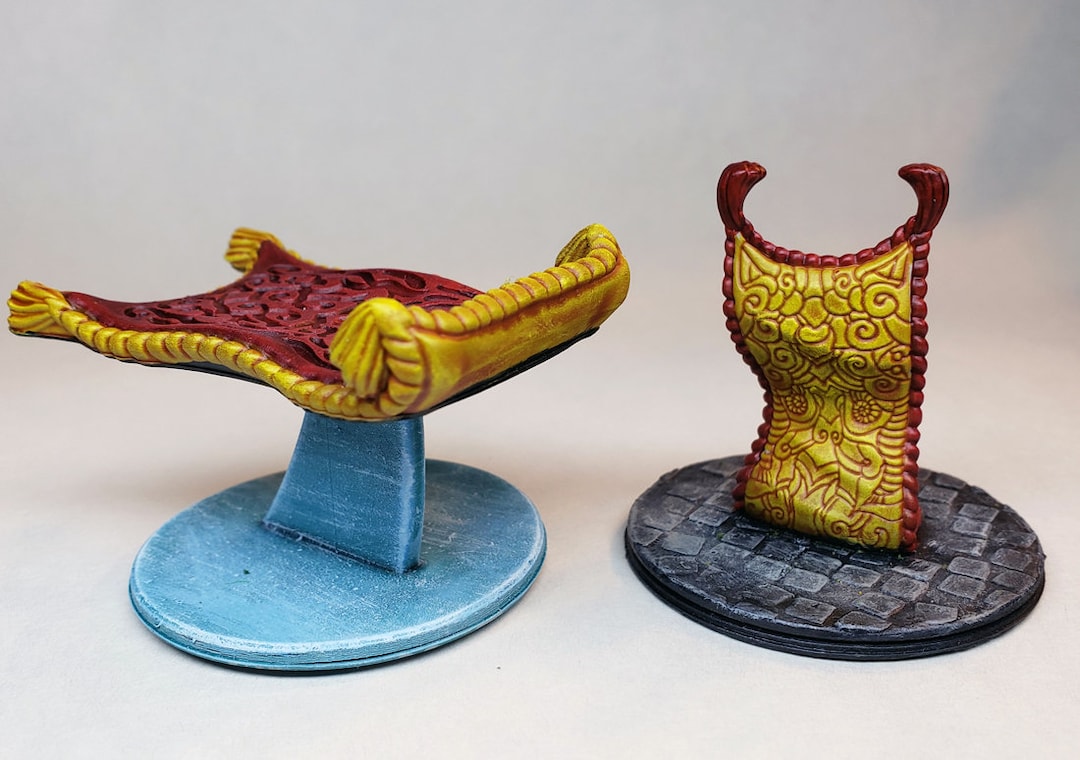 Painted Animated Carpet Flying Rug Resin Miniature / Dnd Pathfinder 2E ...