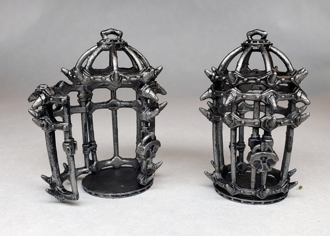 Painted Iron Bird Cages Prison Jail / Dungeon D&D Furniture 3d Printed ...