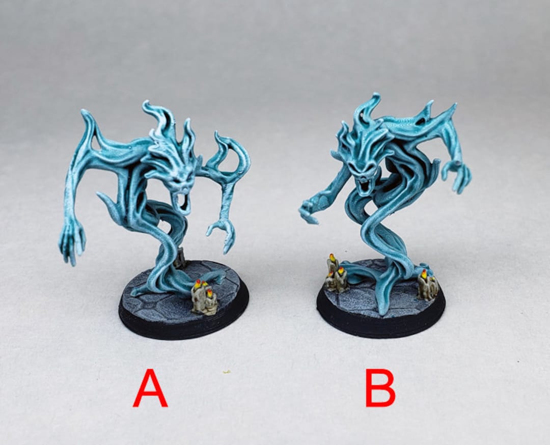 Painted Ghosts, Wraiths or Spectres / 3d Print Resin Miniature ...