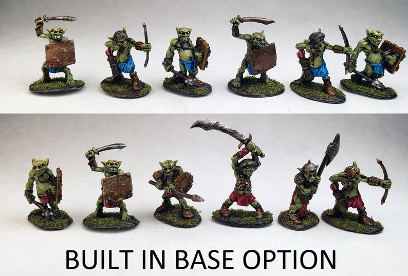 CUSTOM painted goblin warband / Reaper bones miniatures / DnD | Etsy