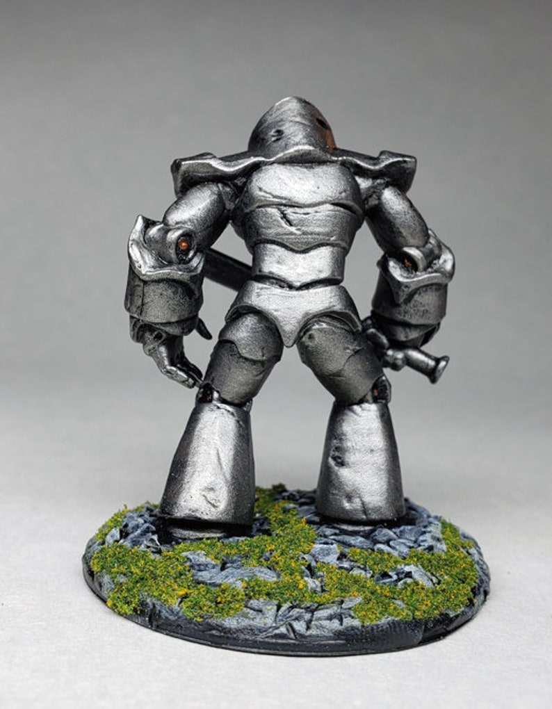 Painted Miniature Iron Golem / Dnd Pathfinder Frostgrave D&D - Etsy