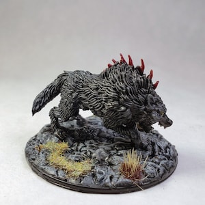 Nightmare Warg, Direwolf, Winter Wolf Painted Nolzur's Wizkids ...