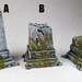 Graveyard (2) Mausoleum Moss Gravestone Skull Statue Tomb / Painted ...