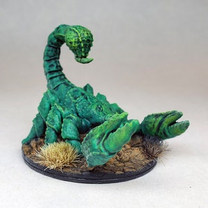 Painted Giant Scorpion Miniature / Dnd 5E Pathfinder 2E Frostgrave D&D ...