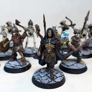 Painted Skeleton Crypt Army / Painted Resin Miniatures Dnd Pathfinder ...