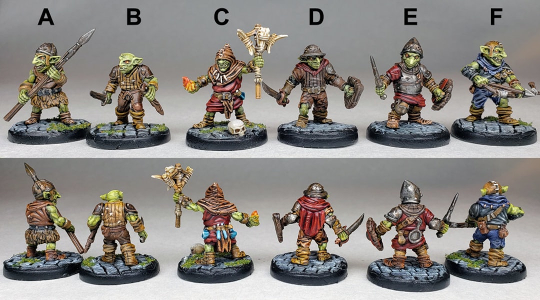Goblin Player Characters! CUSTOM Painted Resin Warband / Dnd Pathfinder ...