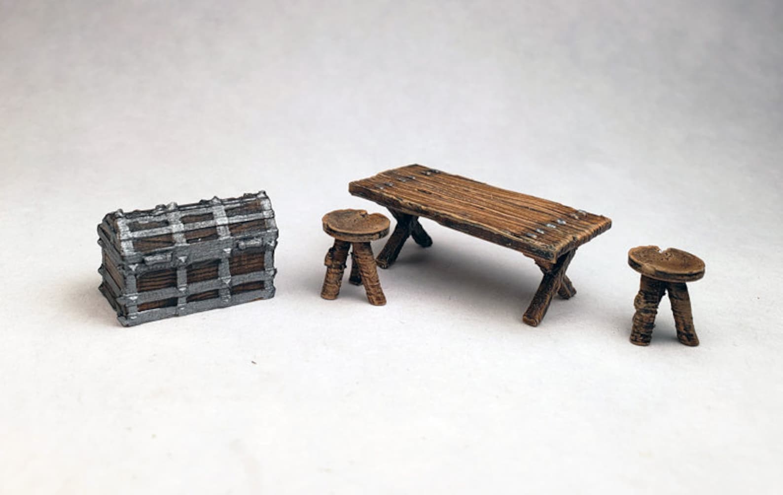 Painted Bed Table Stool Chest Furniture (prison, Barracks, Dungeon ...