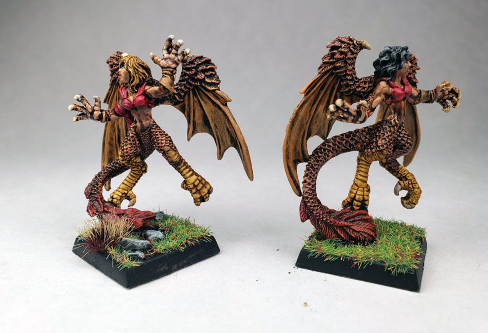 Harpy Painted Metal Reaper Miniature / Citadel Dnd Pathfinder - Etsy