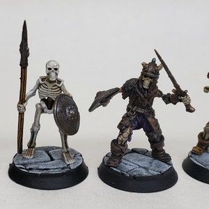 Painted Skeleton Crypt Army / Painted Resin Miniatures Dnd Pathfinder ...