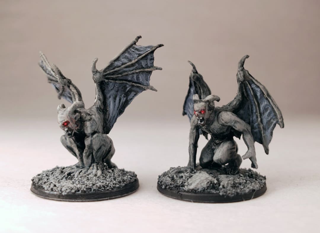 Gargoyles / Painted Nolzur's Marvelous Miniatures / Dnd Pathfinder ...