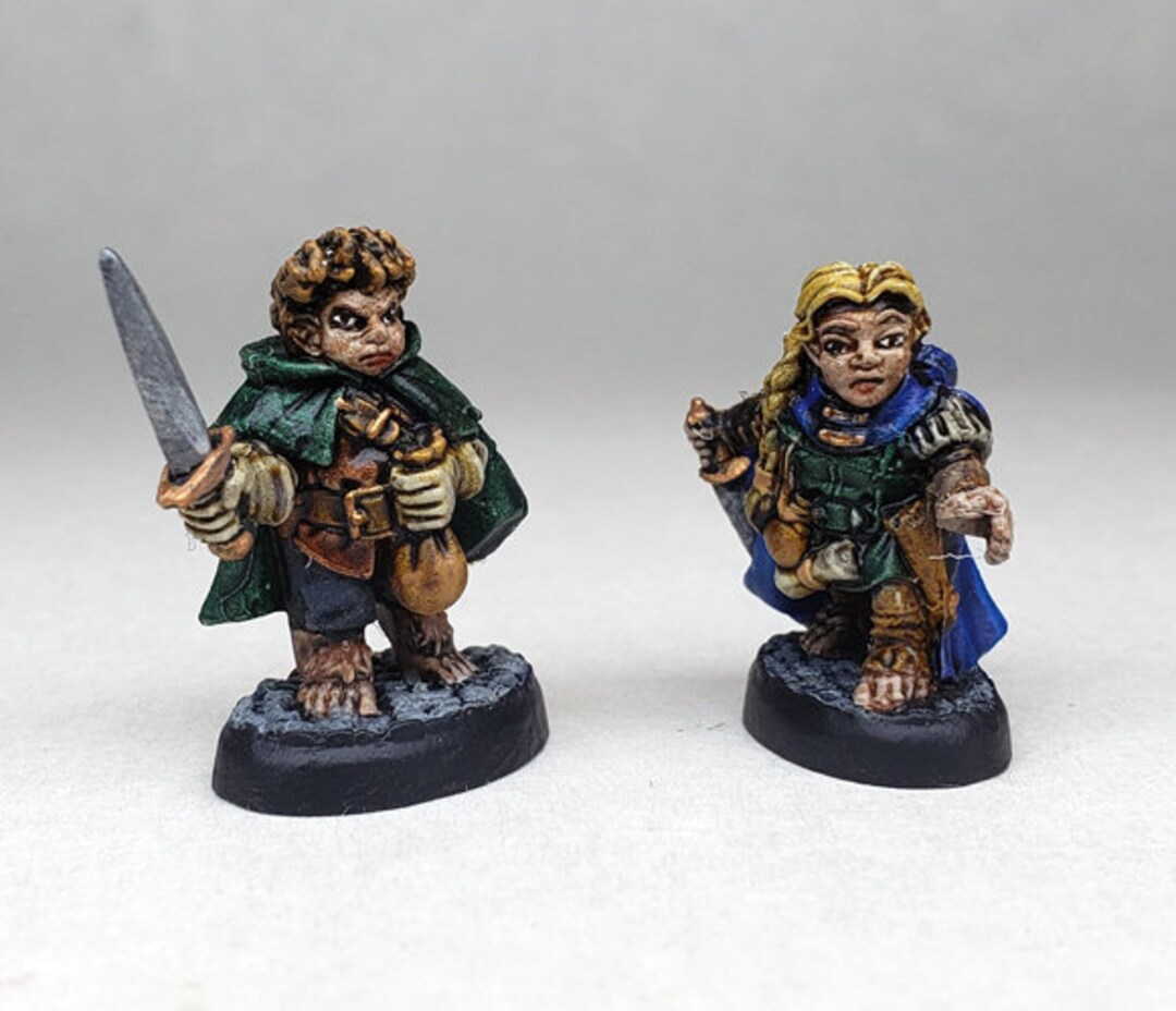 Painted Halfling Rogue Male Female Fighter Thief Assassin / Painted ...