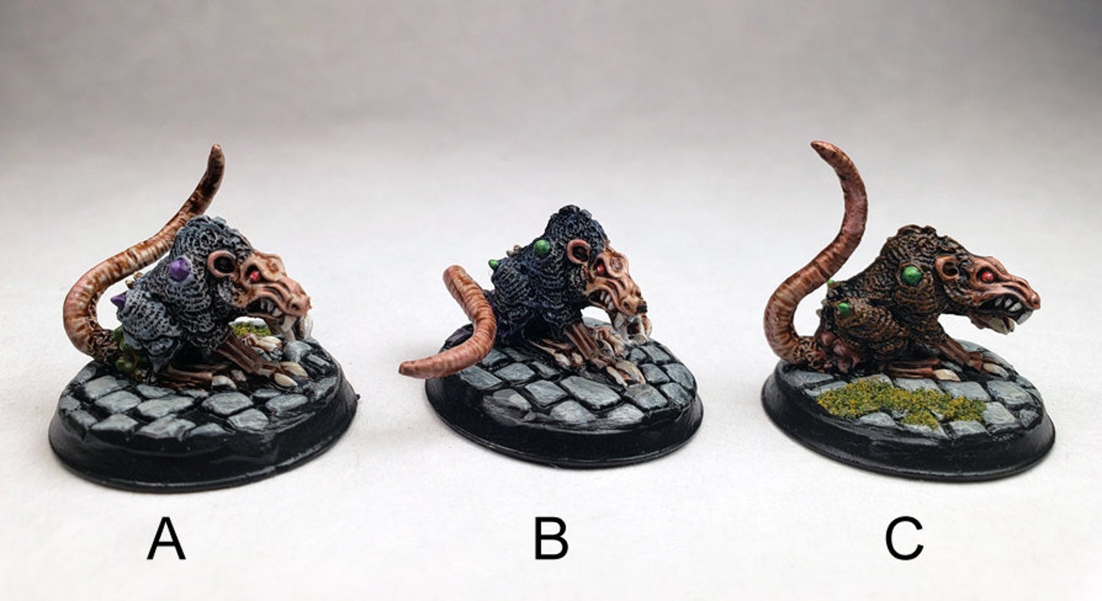 Giant Dire Rats Vermin / Painted Metal Miniature / Citadel Dnd - Etsy