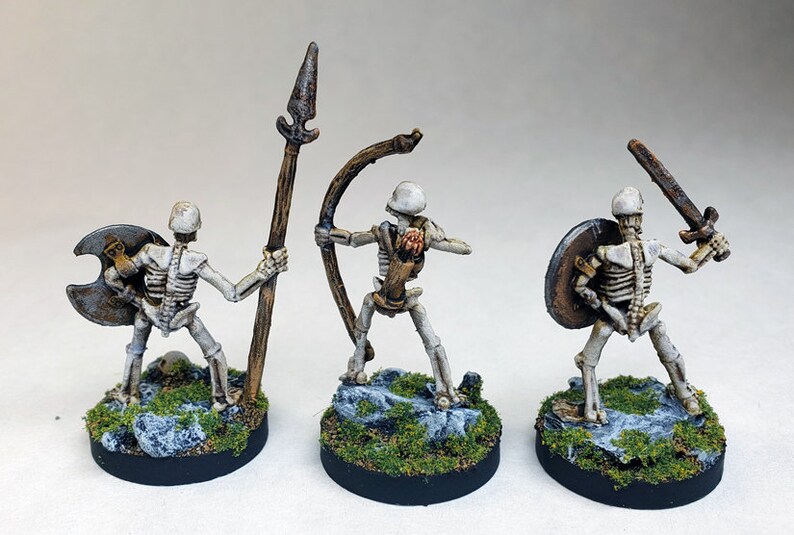 CUSTOM Painted Skeleton Crypt Guardians Troop / Reaper Bones | Etsy