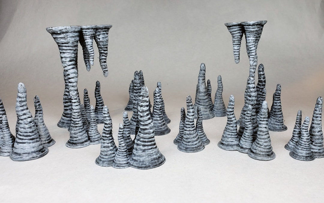 CUSTOM Painted Underdark Stalagmites and Stalactites / 3d Printed ...