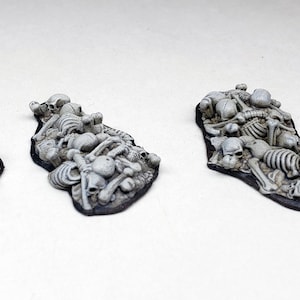 Painted Bone and Skull Piles Dungeon Zombie Grate / Hand Painted ...